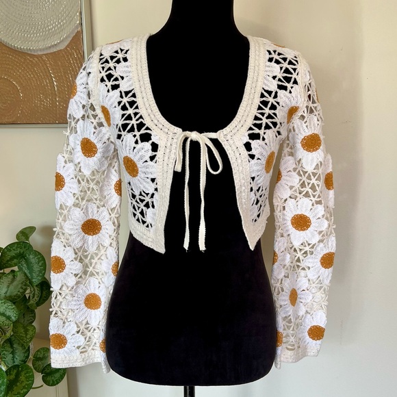 moon & madison | Tops | Moon Madison Daisy Crochet Top Bohemianstyle ...
